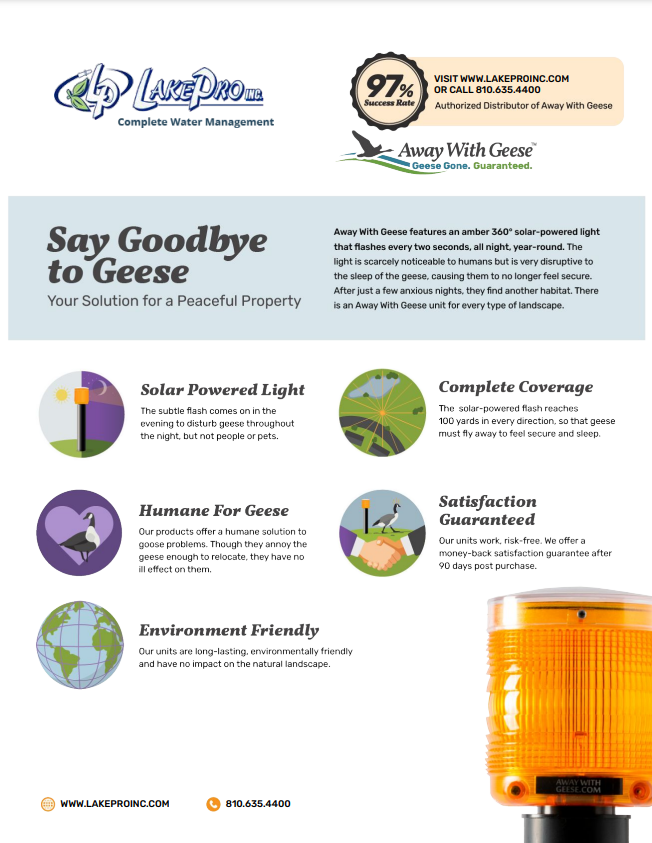 Goose Deterrent - Lake Pro, Inc